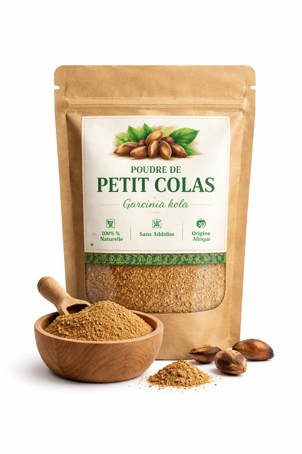 Poudre de petit colas (Garcinia Kola) - Bitter cola – Biocos Canada